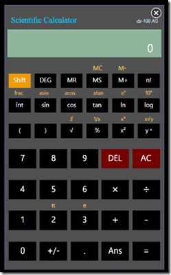 Scientific Calculator: La classica calcolatrice scientifica. - Plaffo